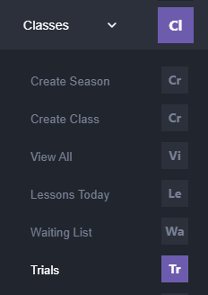 How to set up class trials
