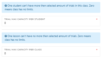 How to set up class trials
